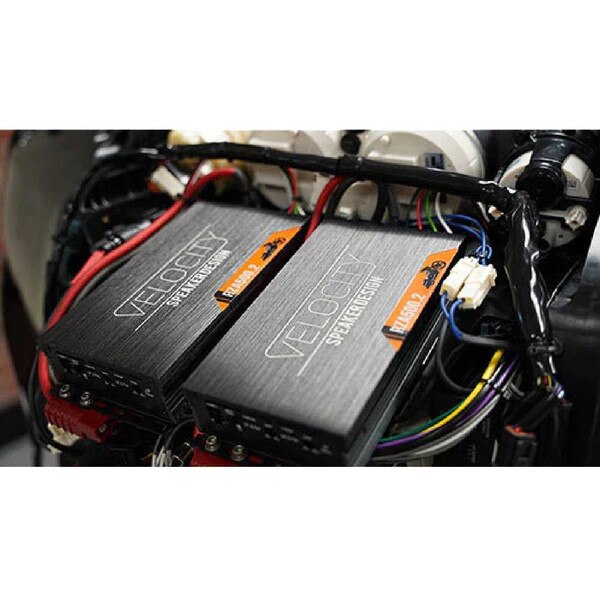 Velocity Double Trouble Twin 500 Watt 2 Channel Amplifiers & Twin Power ...
